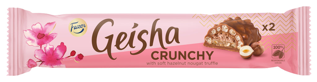 Fazer Crunchy Geisha Candy Bar, 50g - Case of 20 – Viking Foods ...